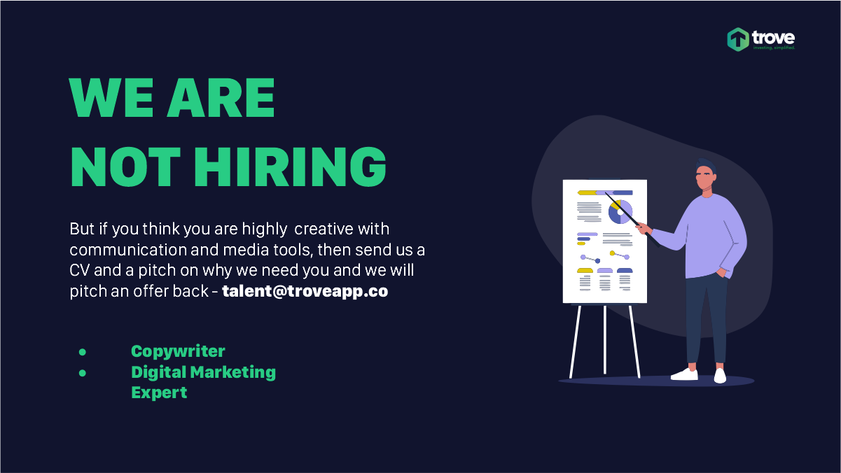 We Are Not Hiring - Trove Blog